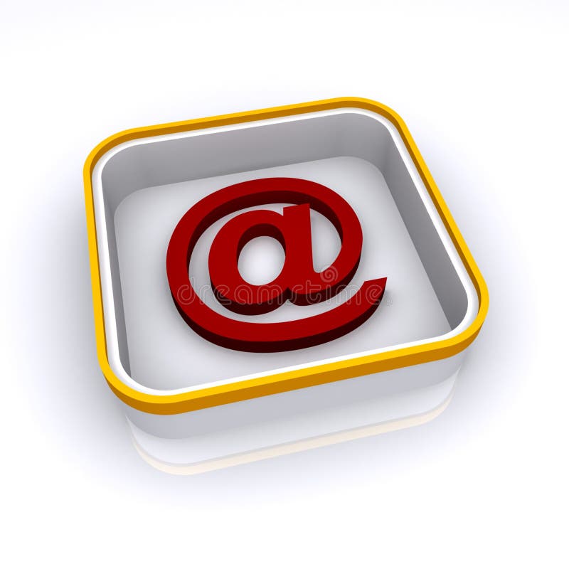 At email button stock illustration. Illustration of colors - 12507680