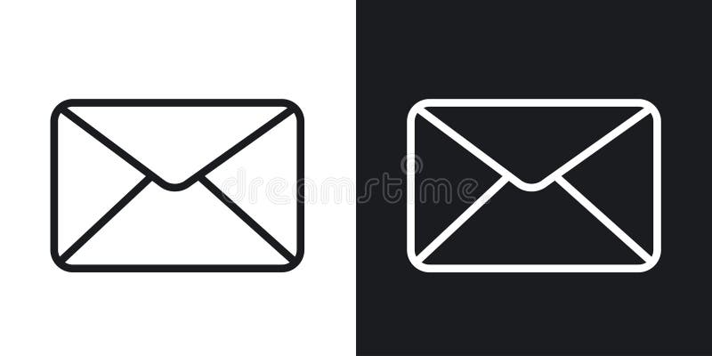 Email Button Vecor Icon Set Stock Vector - Illustration of marketing ...