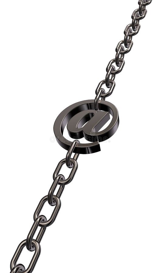 Email chain stock illustration. Illustration of metal - 26947916