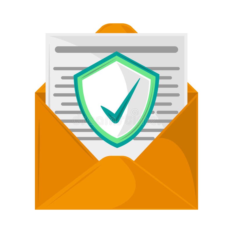 Email check mark stock vector. Illustration of checkmark - 246803896