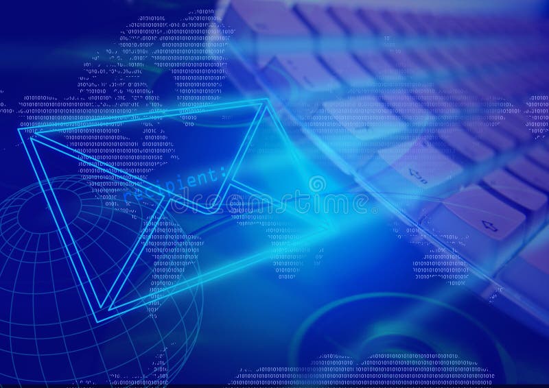 Email Communication Computer Technology Stock Illustration ...