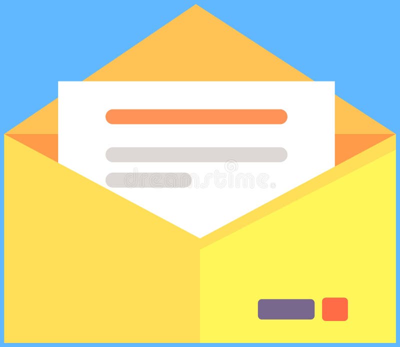 Email Communication and Messaging, E-mail Marketing Campaign. Envelope ...