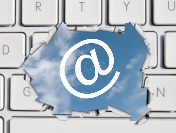 Email concept stock illustration. Illustration of keyboard - 23112168