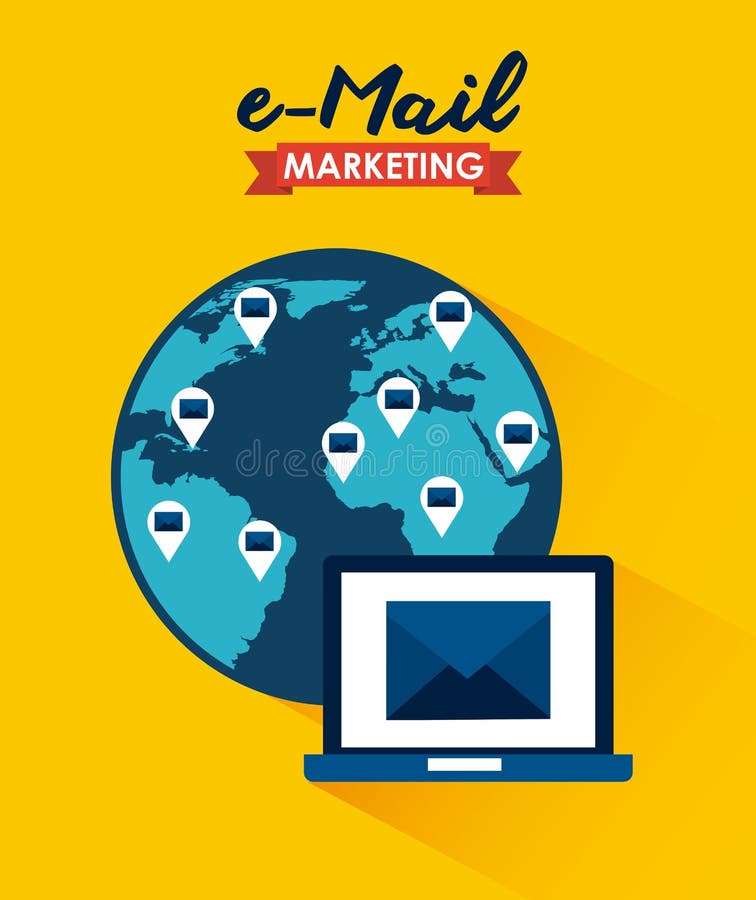 Email concept stock vector. Illustration of correspondence - 51608045