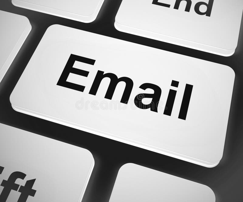 Email Concept Icons Means Electronic Mail Correspondence Using Internet ...