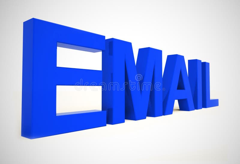 Email Concept Icons Means Electronic Mail Correspondence Using Internet ...