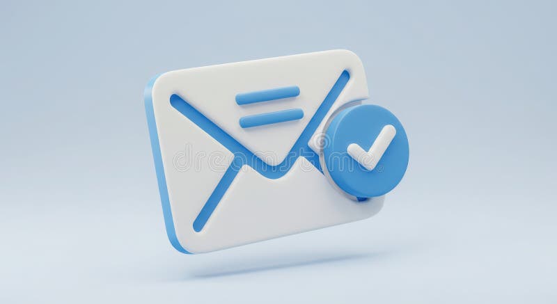 Email Confirmation Graphic Showing Completed Message Delivery and ...