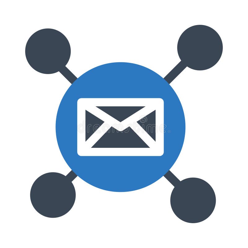Email connection stock illustration. Illustration of connected - 13158952