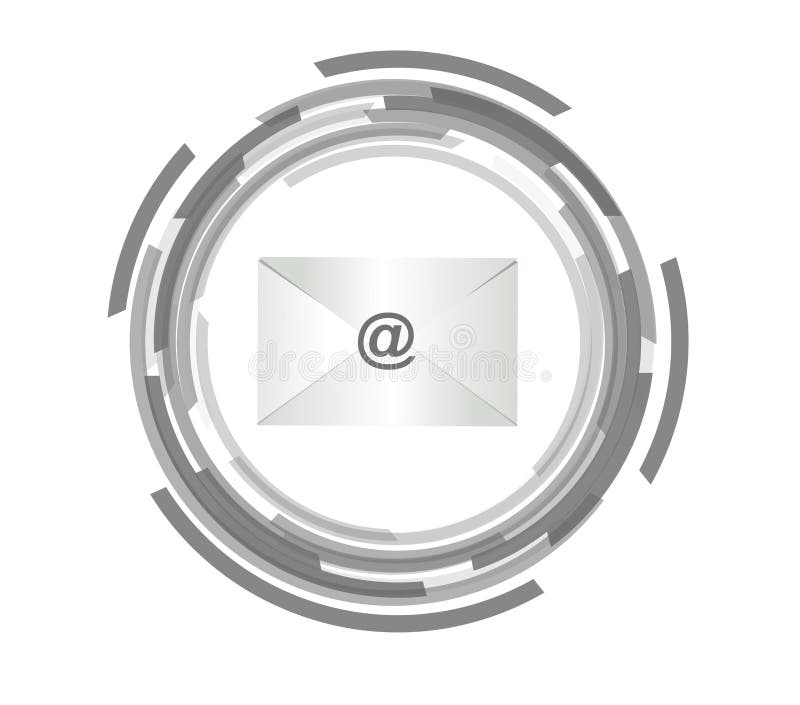 Email Contact Us Concept Illustration Design Stock Illustration ...