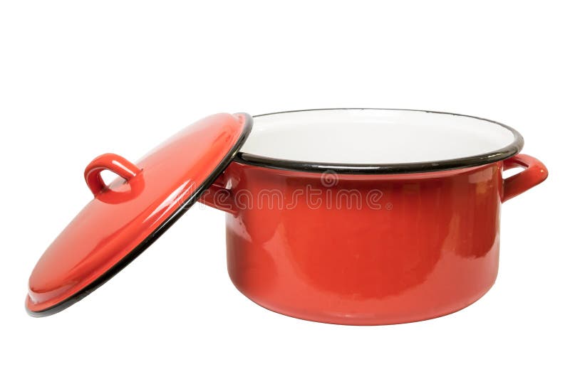 Email, das Topf kocht stockfoto. Bild von haushalt, emaillewaren ...