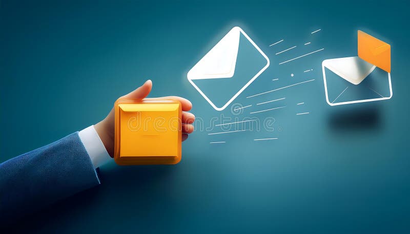 Email Delivery Icons, with Emphasis on Speed and Delivery Stock ...