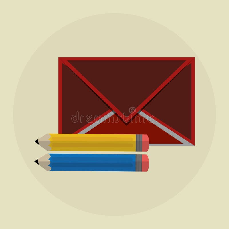Email Design. Envelope Icon. Colorfull Illustration, Grap Stock ...