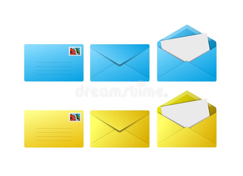 Red email symbol stock illustration. Illustration of message - 17303814
