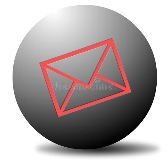 Email Dot stock illustration. Illustration of symbol, button - 6311835