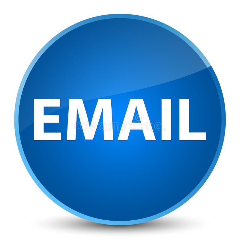 Email Elegant Blue Round Button Stock Illustration - Illustration of ...