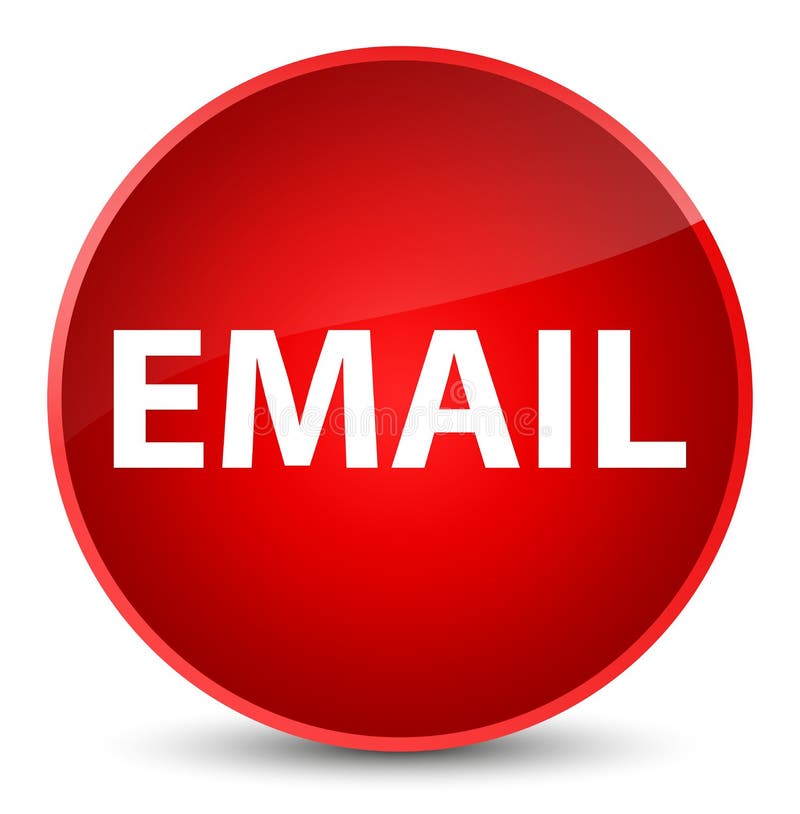 Email Elegant Red Round Button Stock Illustration - Illustration of ...