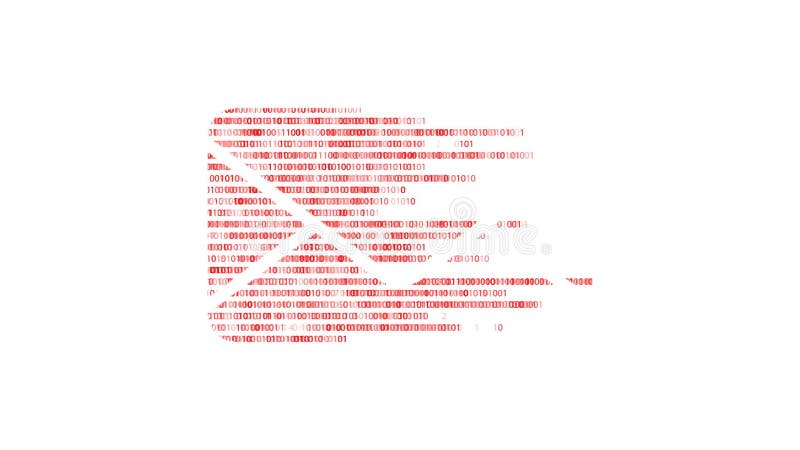 Binary Code Hexadecimal Code Running Up A Computer Screen Blue Digits Stock Video Video Of