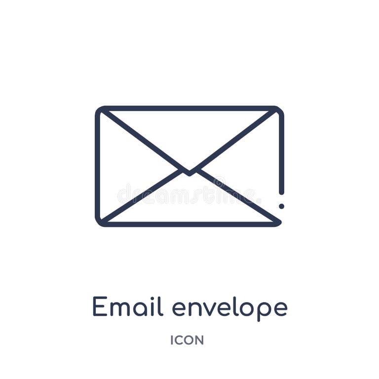 Envelope Outline Email Icon Stock Illustrations – 26,361 Envelope ...