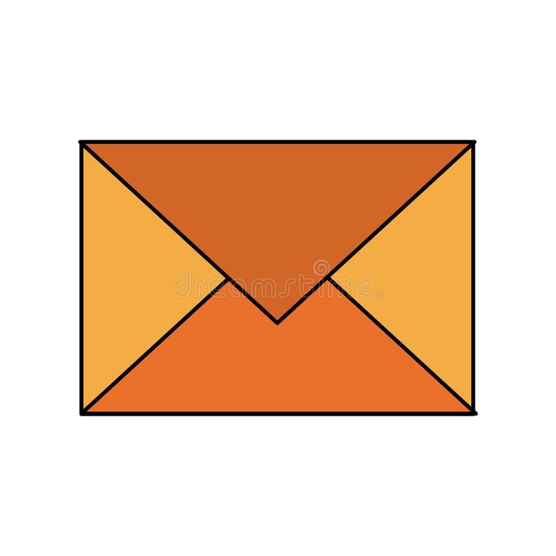 Email Envelope Card Sign Cartoon Stock Vector - Illustration of address ...