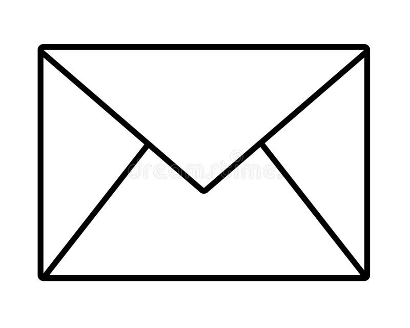 Email envelope cartoon stock vector. Illustration of online - 140683033