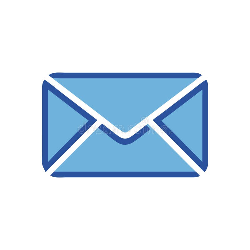 Email Envelope Icon for Messaging Stock Vector - Illustration of ...