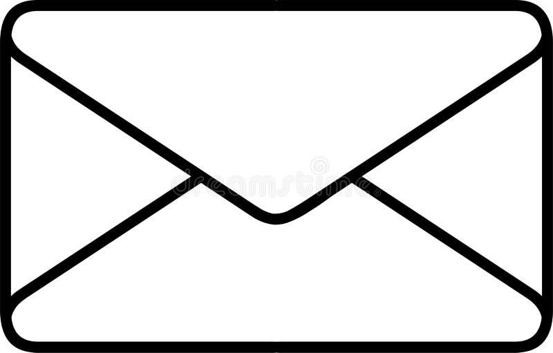 Email Envelope Icon. Vector Illustration of a Black Email Envelope Icon ...