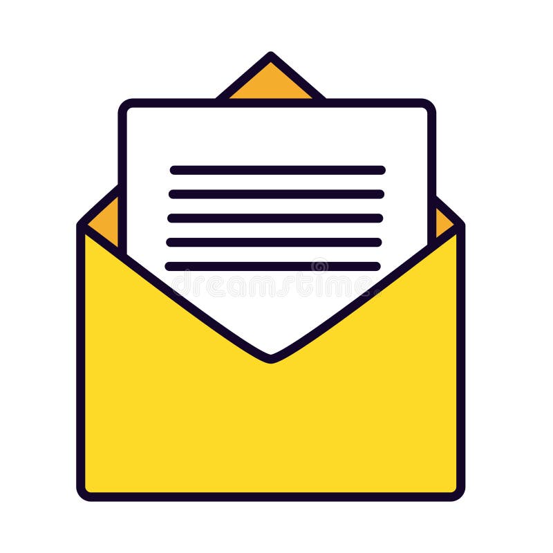 Email envelope message stock illustration. Illustration of email ...