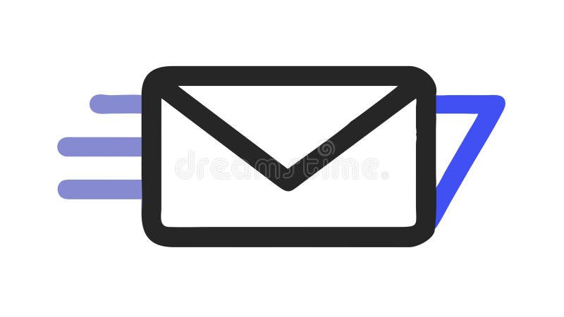 Email Envelope Message Icon Vector, Vector Design Generative AI Stock ...