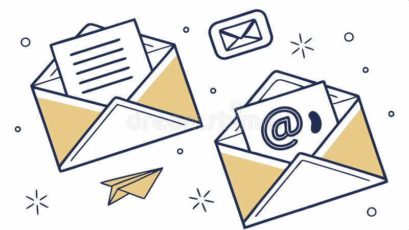 Email Envelope Pattern, Communication and Digital Marketing Vector ...