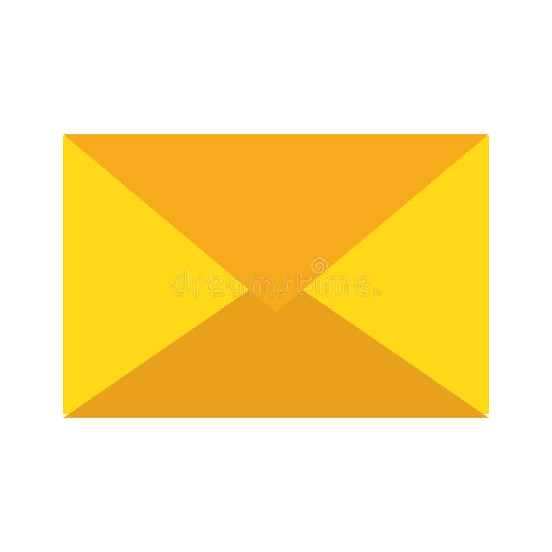 Email Envelope Symbol Isolated Stock Vector - Illustration of symbol ...