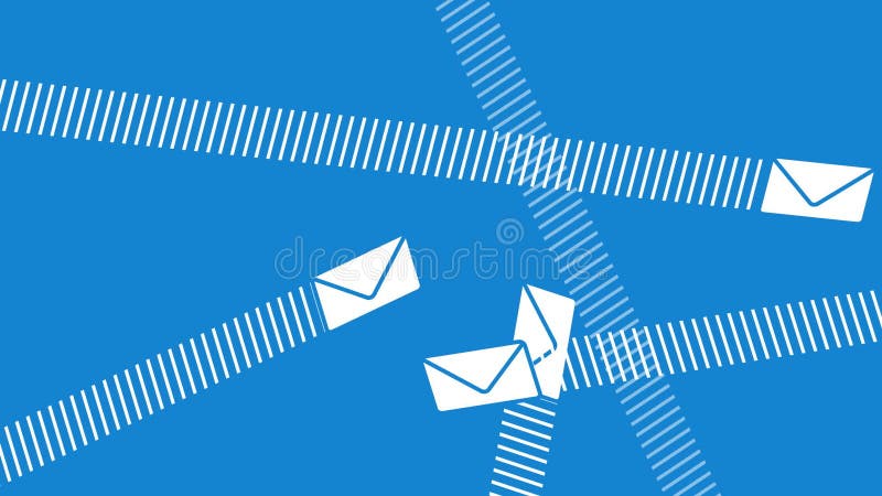 Mail Flying (Email Envelopes) Stock Video - Video of envelope, send ...