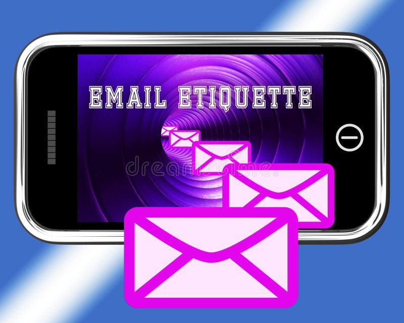 Email Etiquette Electronic Message Rules 3d Rendering Stock ...