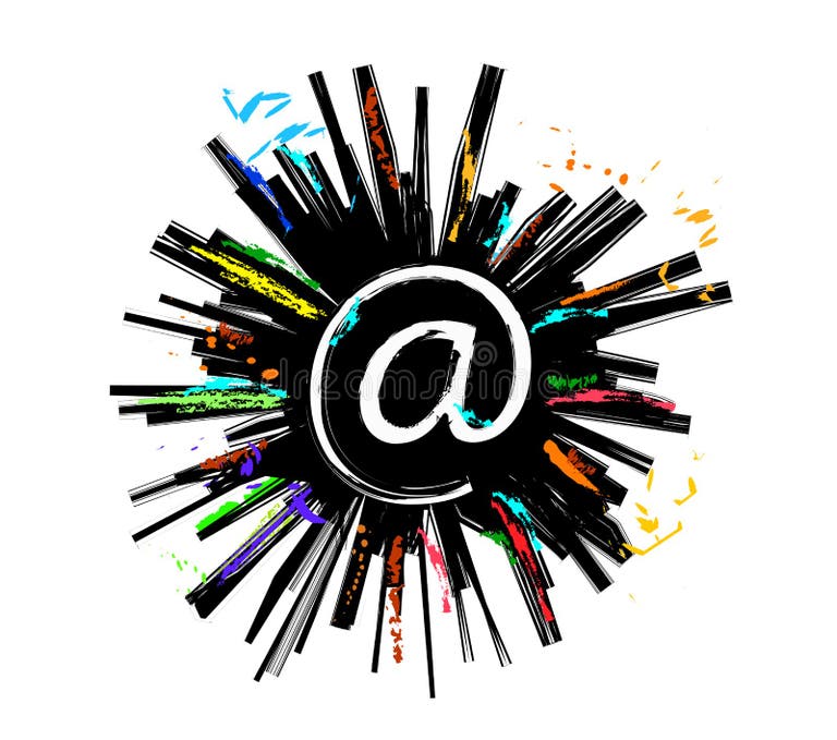 Email Explosion Sketch Colored Stock Illustrations – 1 Email Explosion ...