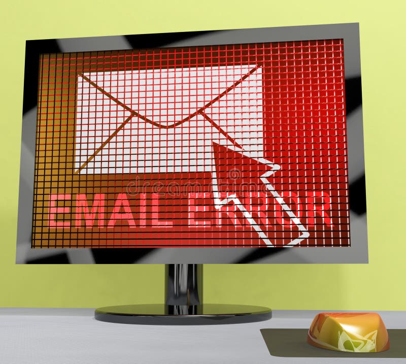 Email Fail Error Send Trouble 3d Rendering Stock Illustration ...