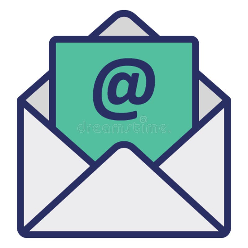 Email Glyph Style Vector Icon Which Can Easily Modify or Edit Stock ...