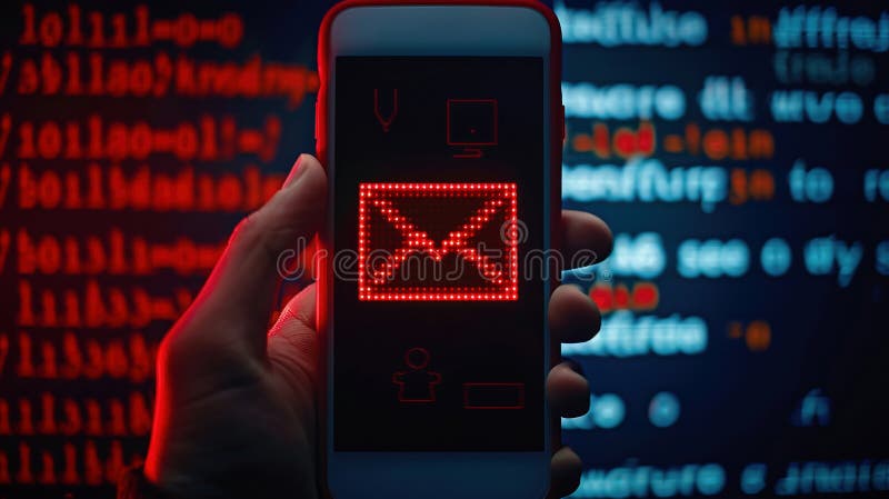 Email Hacked Warning Alert Notification, Junk Mail, Scam Malware ...