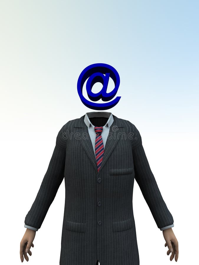 Email Head 6 stock illustration. Illustration of internet - 1301936