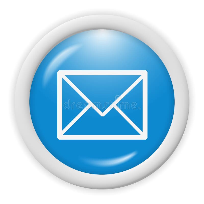 Vector email icon stock illustration. Illustration of circle - 16028145