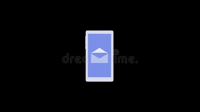 Email Icon Animation. Email Envelope Loop Animation with Alpha Channel ...