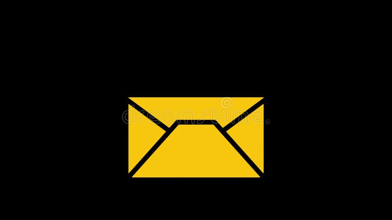 Email Icon Animation. Email Envelope Loop Animation with Alpha Channel ...
