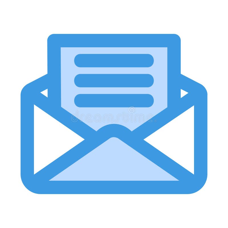 Email Icon in Blue Style for Any Projects 1 Stock Vector - Illustration ...