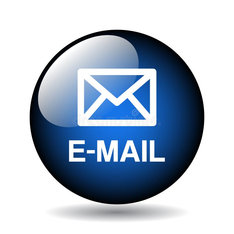 Email icon button stock illustration. Illustration of icons - 122179867
