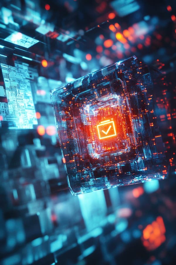 Email Icon on Computer Screen Stock Photo - Image of graphics ...