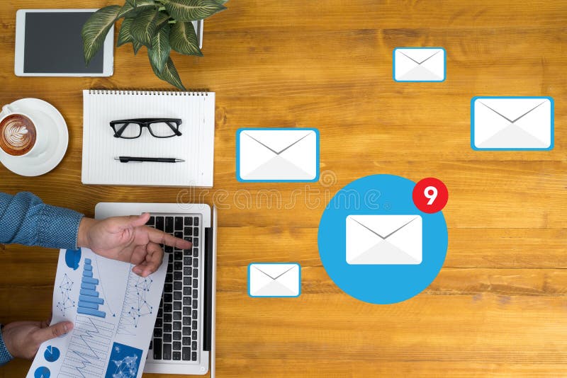 Email icon Concept stock photo. Image of communication - 72739174