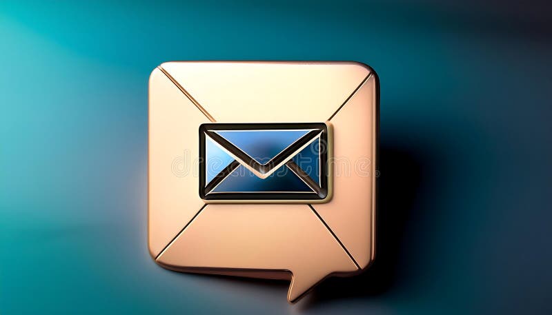 An Email Icon is Depicted within, Suggesting a Personal Message Stock ...