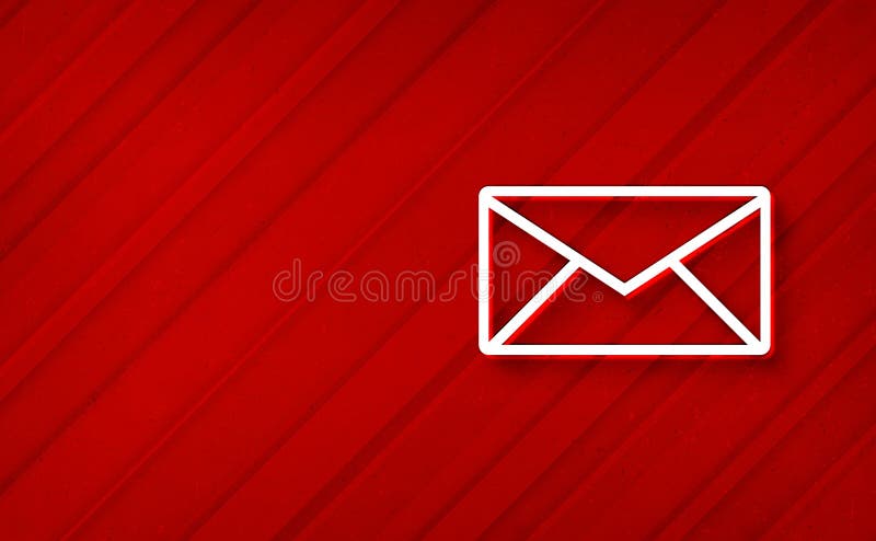 Email Icon Dreamy Abstract Red Background Diagonal Stripe Line ...