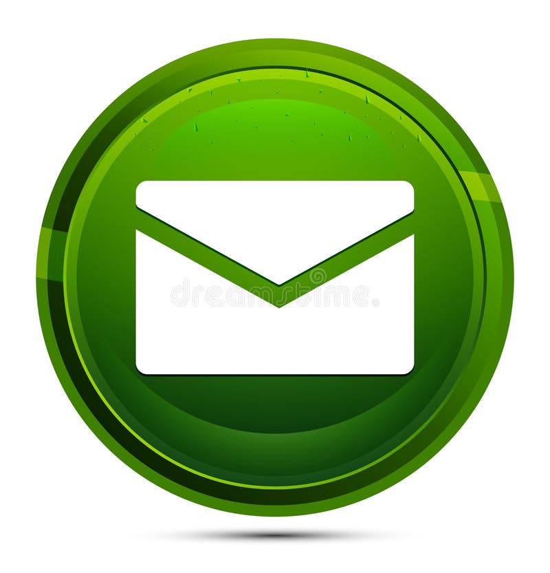 Email Icon Glassy Green Round Button Stock Illustrations – 52 Email ...