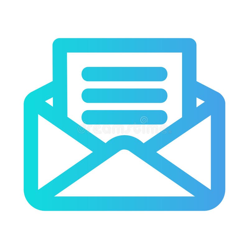 Email Icon in Gradient Style for Any Projects 1 Stock Vector ...
