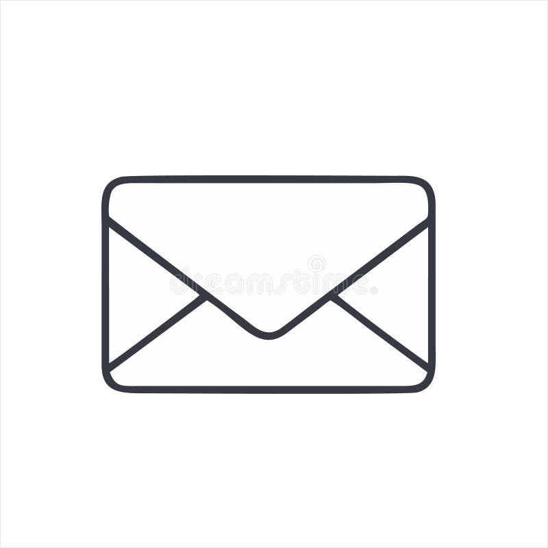 Email Icon Isolated on White Background. Email Icon in Trendy Design ...