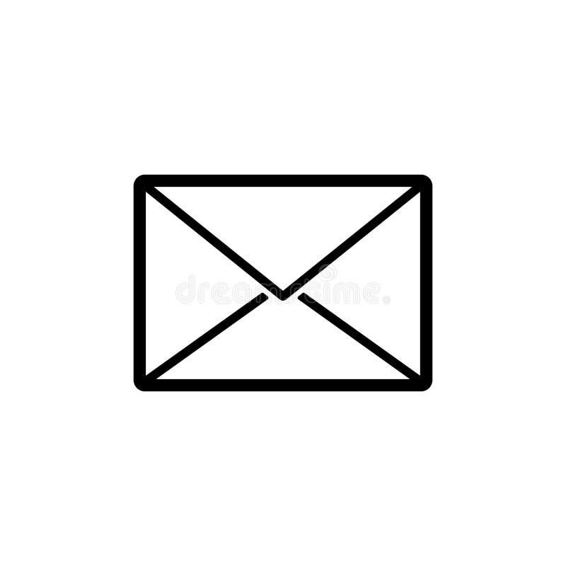 The Email Icon. Mail Symbol Stock Vector - Illustration of envelope ...
